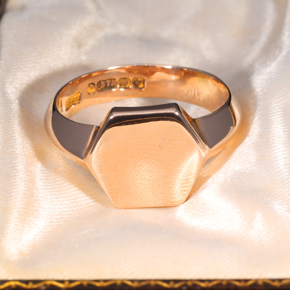 The Vintage 1945 Hexagonal Signet Ring