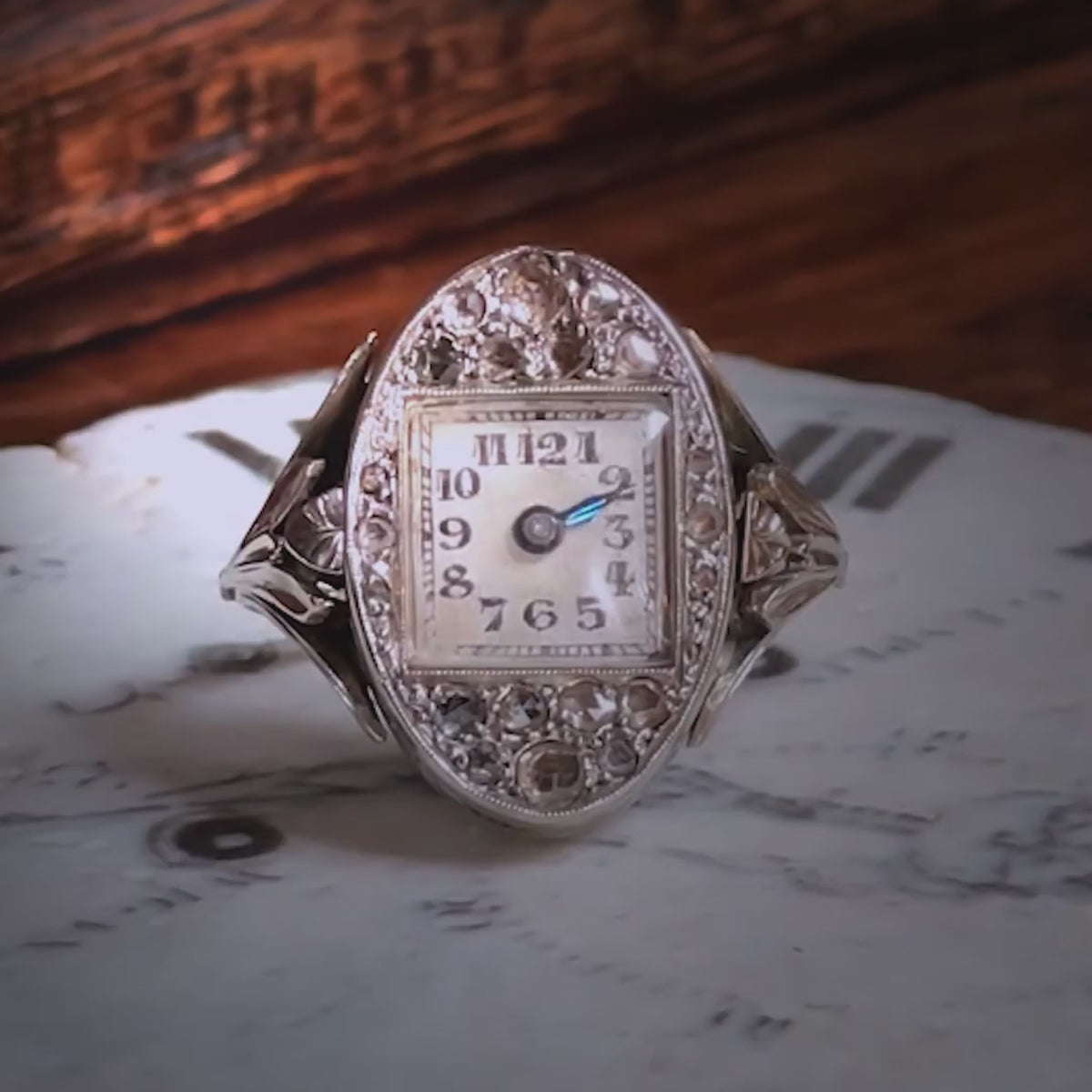 The Antique Art Deco Diamond Watch Ring